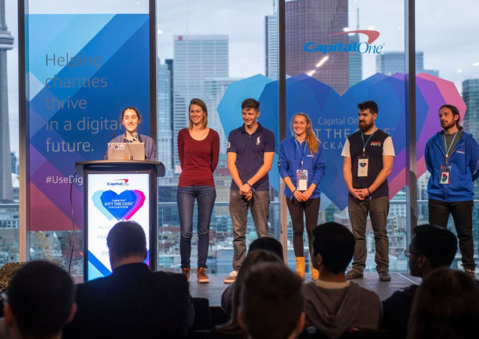 Jennifer Dryden Catalist Gift the Code || Capital One Hackathon Winner